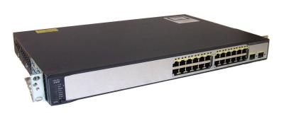 China Acode 3 el interruptor WS-C3750V2-24PS-E IEEE 802.1q VLAN RJ-45 del catalizador 3850 de Cisco en venta