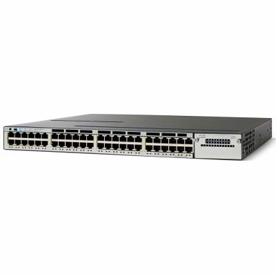 China Catalizador 3850 de 256 MB RAM Cisco 48 estante de la base del LAN del puerto WS-C3750X-48T-L aumentable en venta