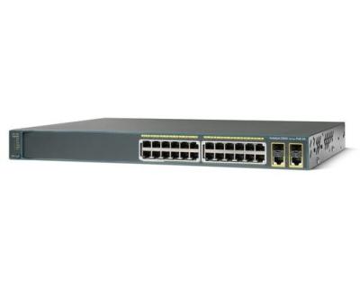 China 2 Layer Cisco Catalyst 2960 Switch 110 V AC Input Voltage WS-C2960-24PC-S for sale