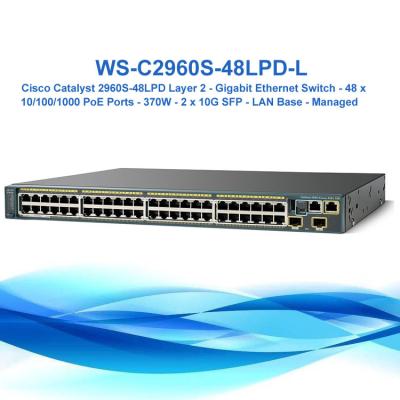中国 Cisco WsC2960s 48lpd Lギガビット370W Poeはネットワーク スイッチ スイッチCiscoの触媒2960 Poeを管理しました 販売のため