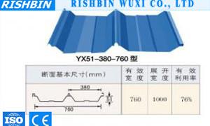 Cina Lamierino d'acciaio ondulato galvanizzato preverniciato variopinto del tetto/lamiera 760mm in vendita