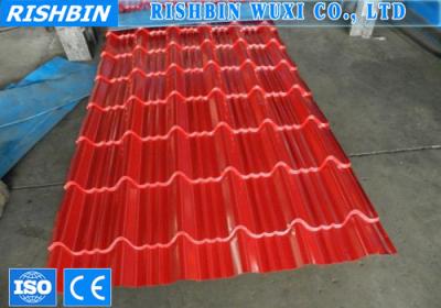 Cina Resistente d'acciaio residenziale di Galume o galvanizzata del metallo del tetto dello strato di acqua, larghezza di 975mm in vendita