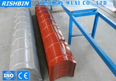 Cina Colore rosso del metallo del tetto del cappuccio facile da assemblare della cresta nella costruzione in vendita