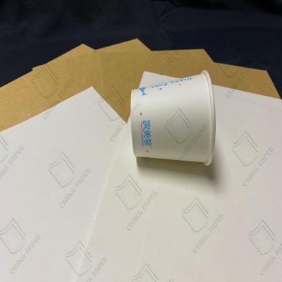 China Grade alimentar Copo de papel descartável Cartão de papel não revestido Copo de papel Copo de papel matéria prima for sale