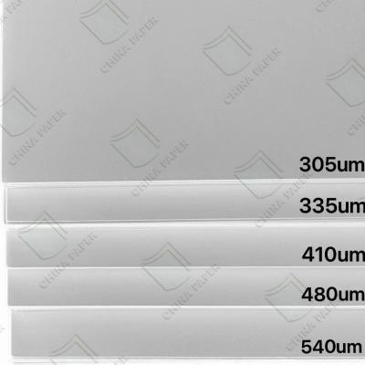 중국 100% 버진 목재 직물 250/300gsm C1S 코끼리 판지 담배 케이스용 종이 판매용