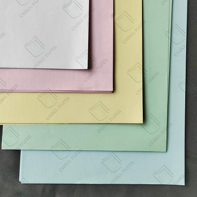 China 48-80GSM Pure Wood Pulp Clear Image Printing Paper Carbonless Paper NCR Paper for sale