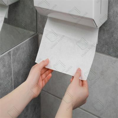 China Op maat gemaakte zachtheid Toiletpapier Gezichtsweefsel 1-3 Ply White Jumbo Roll Te koop