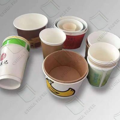 China Uncoated Food Packaging Cupstock Base Paper White 100% Virgin Wood Pulp  210g 250g And 300g for sale