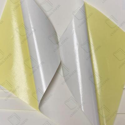 China China Paper Manufacture Strong Adhesive Custom Sticker Self OEM Semi Glossy Paper for sale