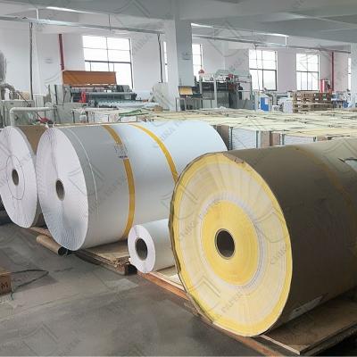 Cina Adesivo ad alta lucentezza bianco con carta rivestita in vendita