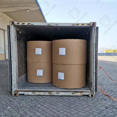 China Paper Manufacturer Jumbo Roll Offset Paper White Color / Cream Color 50gsm 55gsm For Medical Instructions for sale