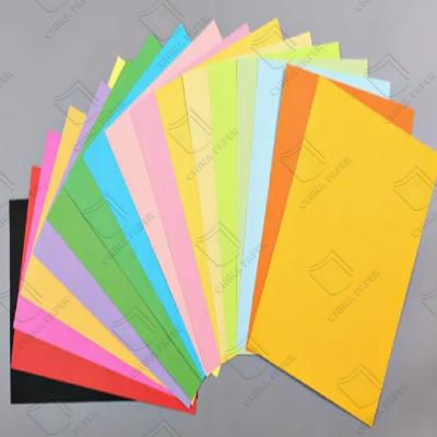 China 100% Virgin Pulp Colored Board Bright Color Office Paper for sale