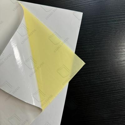 China Self-Adhesive Sticker Paper for Thermal Labels and Juice Labels with Glassine and Release Paper for sale
