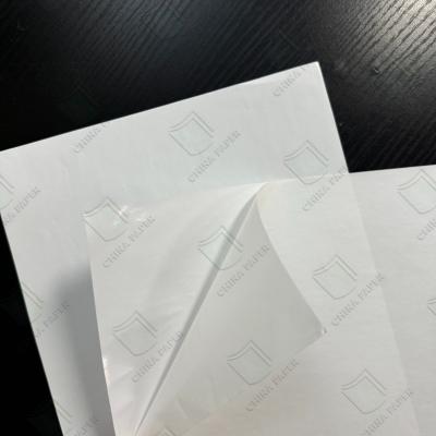 China 160g Adhesive Label Sticker Paper with a BOPP Layer and White Glassine Backing for sale