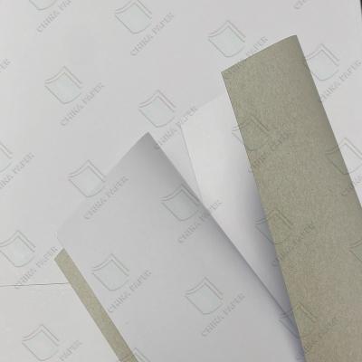 Cina 300gm 350gm 400gm Tavola Duplex Rivestita Grigio Su Sotto per Scatola Regalo in vendita