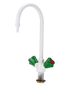 China School Laboratory Accessories 2 Values Hot Cold Water Mixer Lab Water Tap for sale