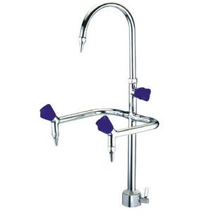 Cina Rubinetti del laboratorio del collo del cigno del becco dell'oscillazione da 360 gradi, rubinetti d'argento del lavandino del laboratorio in vendita