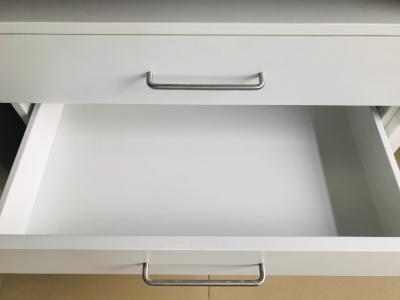 China Floor Mounted Lab Work Table Benches With Storage Cabinets for sale