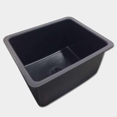 China Grey Laboratory Accessories PP Corner Water Lab Sink Portable Commercial Furniture for sale