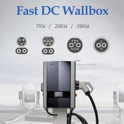 Cina Tipo 1 commerciale della stazione CCS del caricatore di CC EV del Livello 3 2 EVSE combinati Wallbox 30KW in vendita