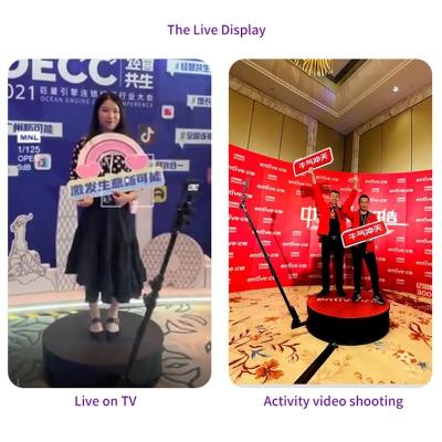 Cina Movimento lento della cabina della foto di Ring Light LED 360 che gira per Tiktok Live Stream in vendita