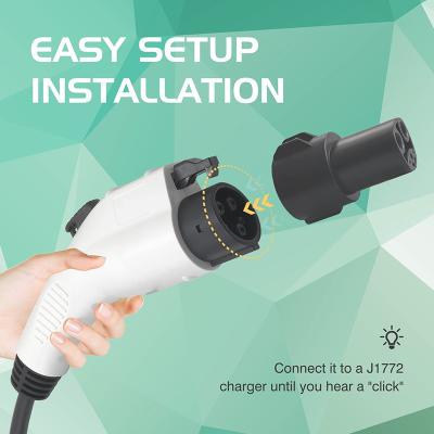 Cina adattatore J1772 dell'automobile dell'adattatore EV della tassa del veicolo elettrico 80A all'adattatore di tipo 1 EV per il tipo 1 del caricatore di Tesla a Tesla in vendita
