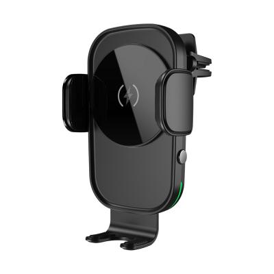 Cina Ultimo sfiatatoio di carico veloce dipressione senza fili del un poco del supporto del telefono dell'automobile di Qi 15W in vendita