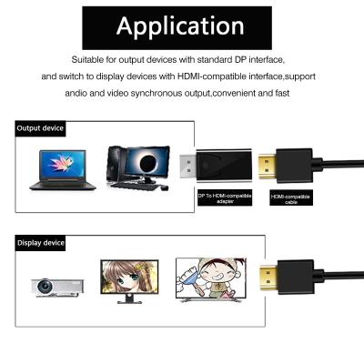 Cina Maschio di PBS 4K 60Hz al DP femminile Displayport dell'adattatore del cavo all'adattatore di HDMI in vendita