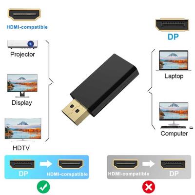 Cina Maschio di PBS 4K 60Hz al DP femminile Displayport dell'adattatore del cavo all'adattatore di HDMI in vendita