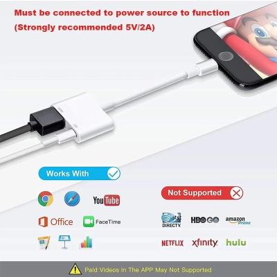 Cina fulmine 5V al TPE dell'adattatore dell'adattatore 1080P Digital avoirdupois del convertitore di HDMI in vendita