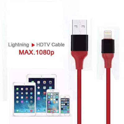 Cina 2M 4K UHD HDMI cablano 8 l'adattatore di Digital avoirdupois del fulmine di Pin 1080P per Iphone in vendita