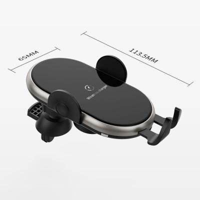 Cina tassa veloce senza fili del caricatore 5V 2A 75% dell'automobile di Qi della tazza di aspirazione del nero 10W in vendita