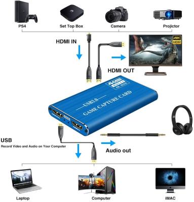 Cina audio carta di video bloccaggio 4Kp60, convertitore portatile di USB3.0 1080P 60fps video in vendita