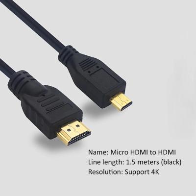 Cina 1.5m micro HDMI al MASCHIO MASCHIO dell'OEM del cavo 4K di HDMI per il lampone pi 4 in vendita