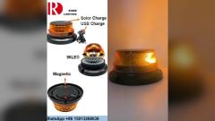 RD-216 Portable strobe beacon lights powed by USB and Solor