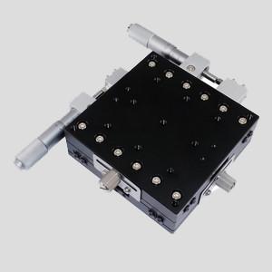 China DS21-90M Thin XY Axis Crossed Roller Guide Linear Stages 90x90mm for sale