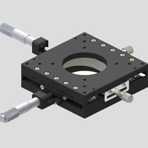 China DS21-100K Thin XY Axis Crossed Roller Guide Linear Stages ,Positioning Stage, Translation Stage,100x100mm for sale