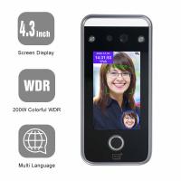 China Finger Scan Face Recognition Attendance Machine RS232 RS485 Multi Verification for sale