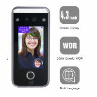 China OEM ODM Face Recognition Attendance System Machine 4.3 Inch With Software for sale