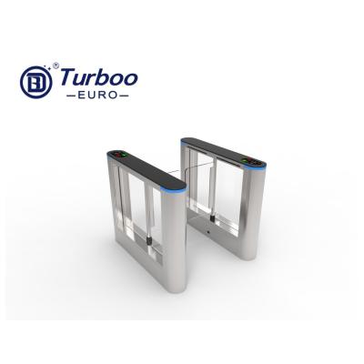China Torniquetes inteligentes dos sistemas automáticos do torniquete da porta de velocidade do balanço do ângulo redondo usados em Hotal à venda