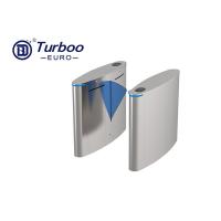 China Retractable Flap Access Control Turnstile RFID SUS304 High Security for sale