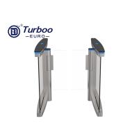 China Automatic Access Control Turnstile Gate Transparent Acrylic Arm With Brushed Servo Motor for sale