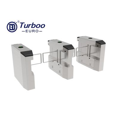 China Largura automática 1100mm da passagem do torniquete da segurança do controle de acesso da porta da barreira do balanço do SUS 304 à venda
