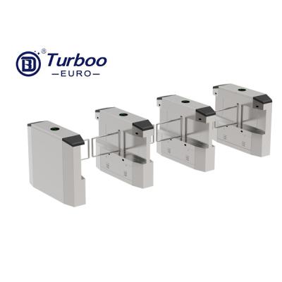 China Largura automática 1100mm da passagem do torniquete da segurança do controle de acesso da porta da barreira do balanço do SUS 304 à venda