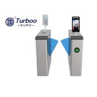 China Infrared Sensor Flap Barrier Gate Access Control Turnstile Integarted RFID Card Reader for sale