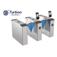 China Infrared Sensor Flap Barrier Gate Access Control Turnstile Integarted RFID Card Reader for sale