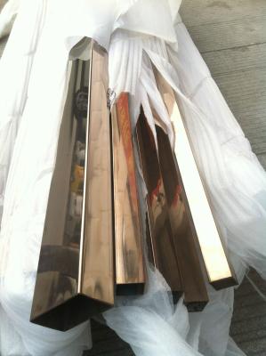 China colored stainless steel tube with 600 grit finish manufacture supplying directly for sale