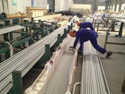 China Stainless Steel Seamless Tube ASTM A213 TP310S/310H, 25.4 x 2.11 x 6096mm, pickled, annealed, wooden case packing . for sale