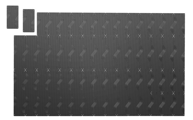 Corner installation example