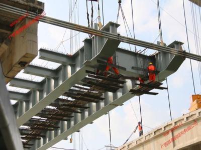 China 50M - 1000M Bridge Steel Structure Steel Girder Bridge Construction Heavy Duty for sale